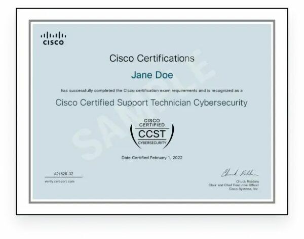 Cisco Certified Support Technician – Cybersecurity Certification ...