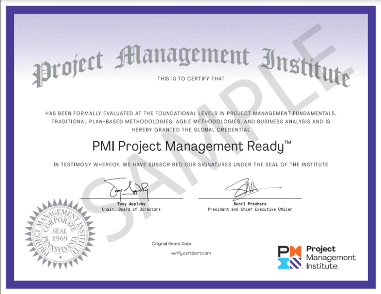 PMI Ready Course and Certification combo – EtrainIndia